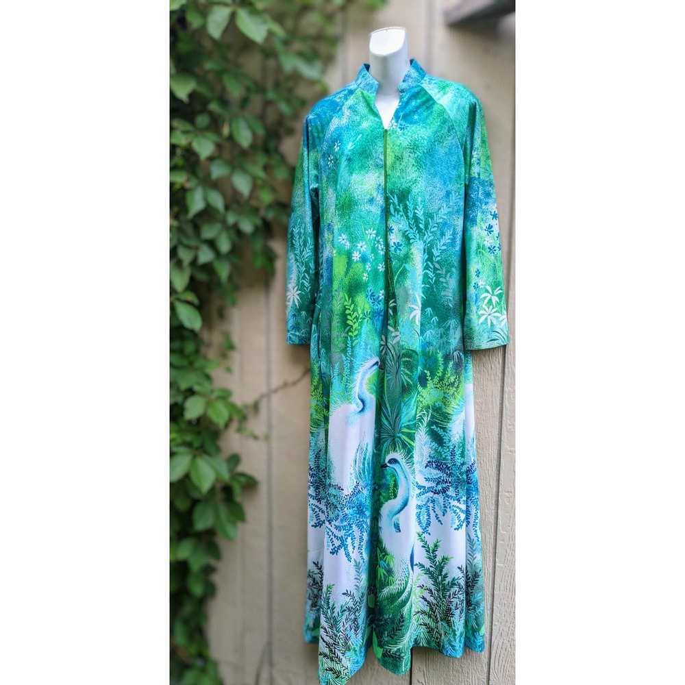 1970 Cranes Egret Dress - Gem